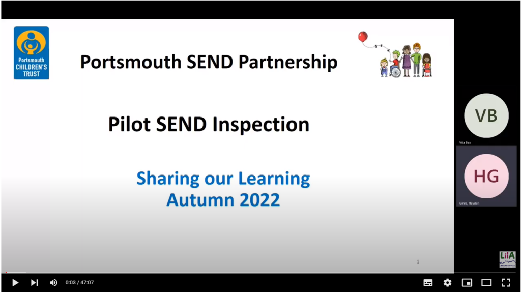 SEND Ofsted Inspection Framework Event – LIIA